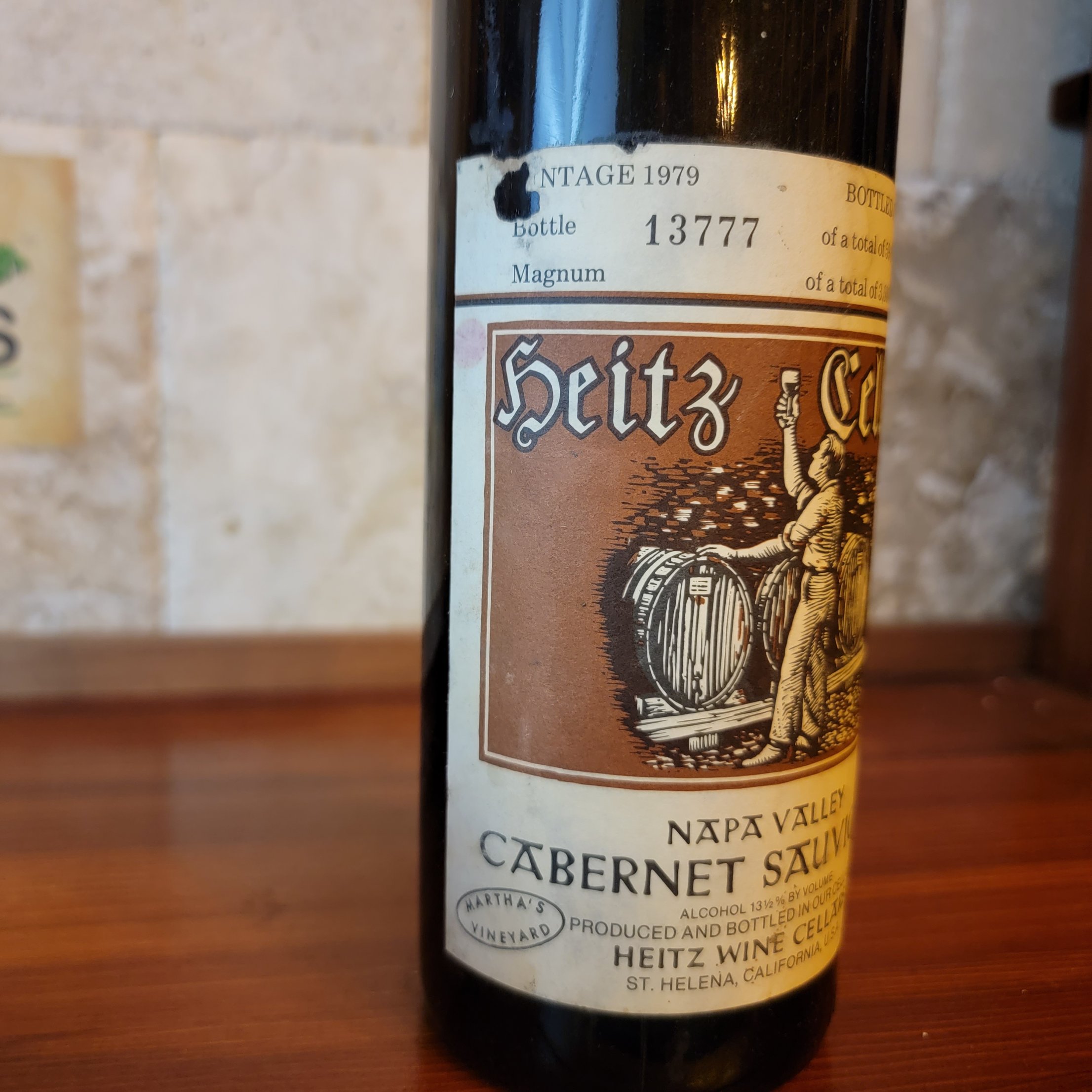 1979 Heitz Cellar “Martha’s Vineyard” Cabernet Sauvignon, Napa Valley ...